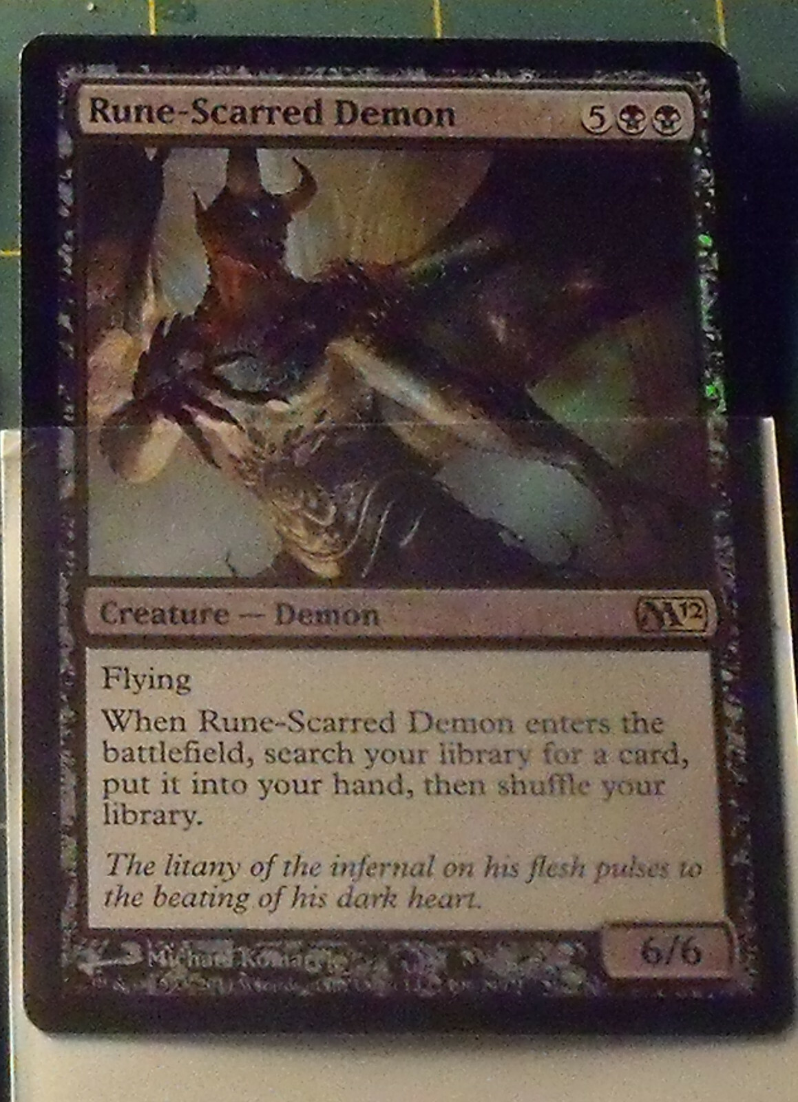 Rune-Scarred Demon Creature in Hologram - MAGIC / THE GATHERING ...