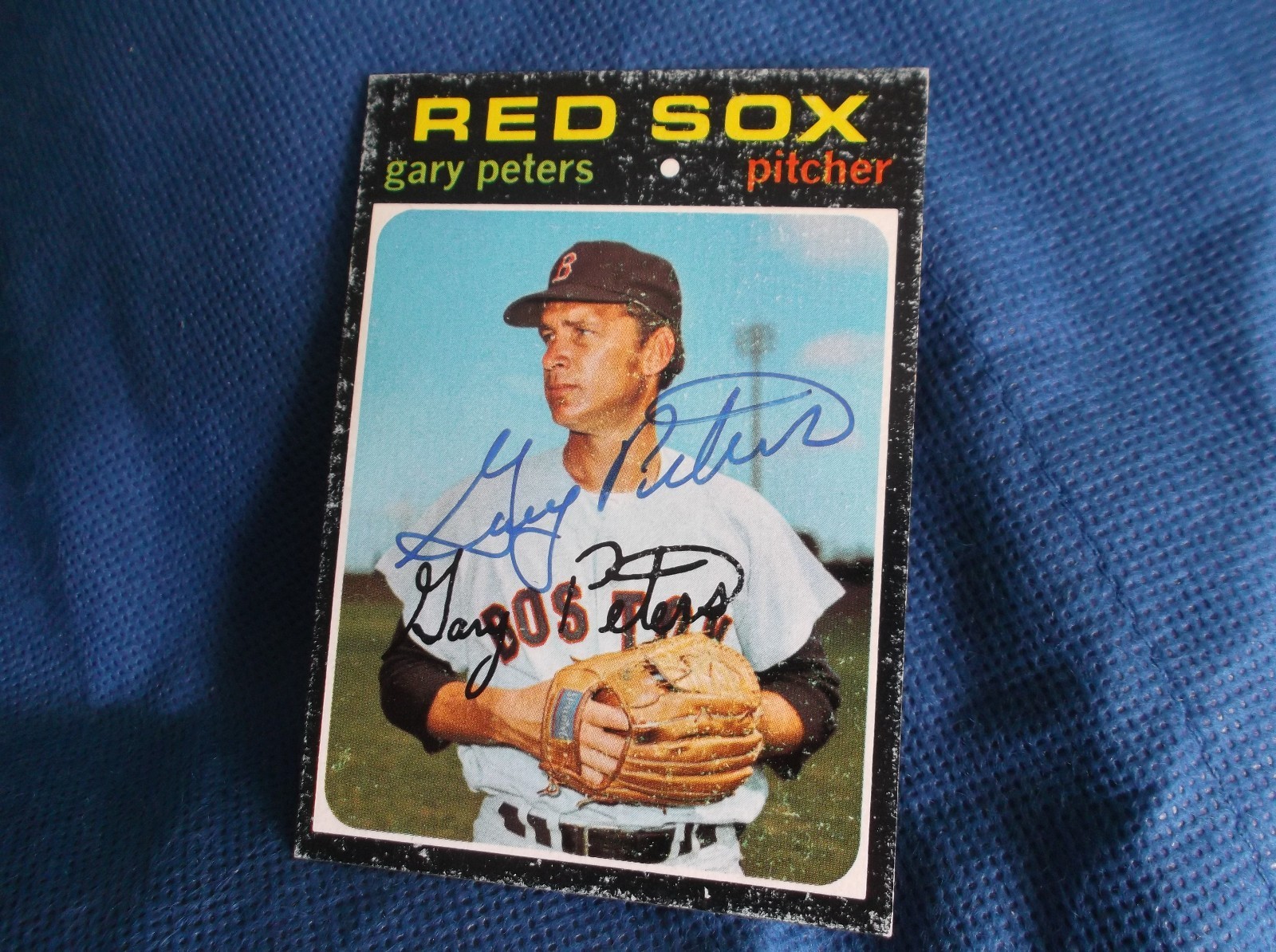 Gary Peters Boston Red Sox 1971 Topps Signed Baseball Card W/Our COA | eBay