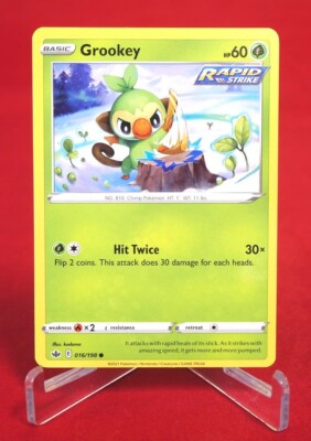 Pokemon Grookey Card 2020 16/198 Mint | eBay