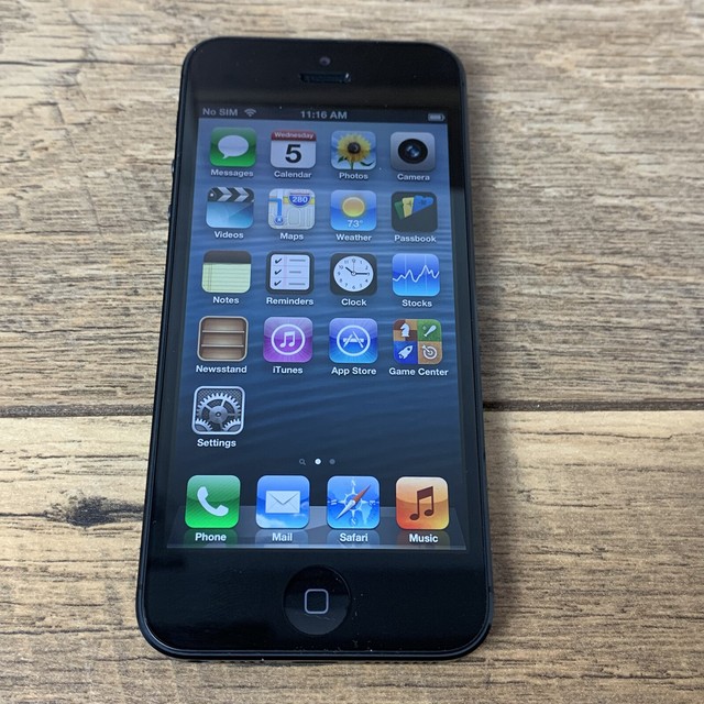 Apple iPhone 5 - 32GB - Black & Slate (AT&T) A1428 (GSM) for sale ...
