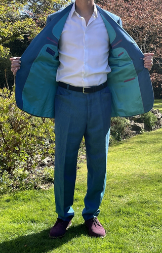 Ozwald Boateng Bespoke Couture Suit - wide leg - two tone 42R Chest ...