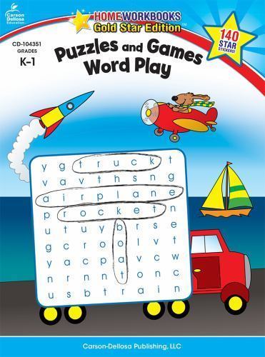Puzzles and Games: Word Play, Grades K - 1; Home Workb- 9781604187823 ...