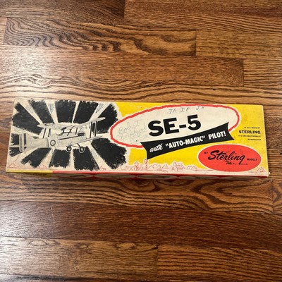 Sterling Models Kit M-5 British SE-5 Balsa Wood Model Airplane 20" Wing ...