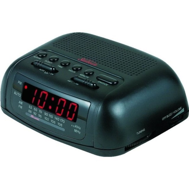 HD Supply 89014 Sunbeam Black Am/fm Alarm Clock Radio for sale online ...