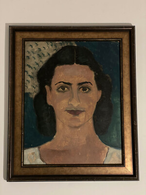 Thelma Johnson Streat (?) Oil (?) Diego Rivera (?) WPA painting dated ...