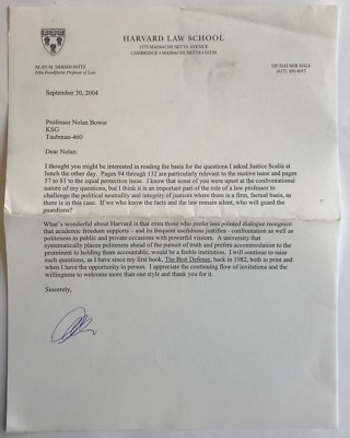 Harvard Law Acceptance Letter