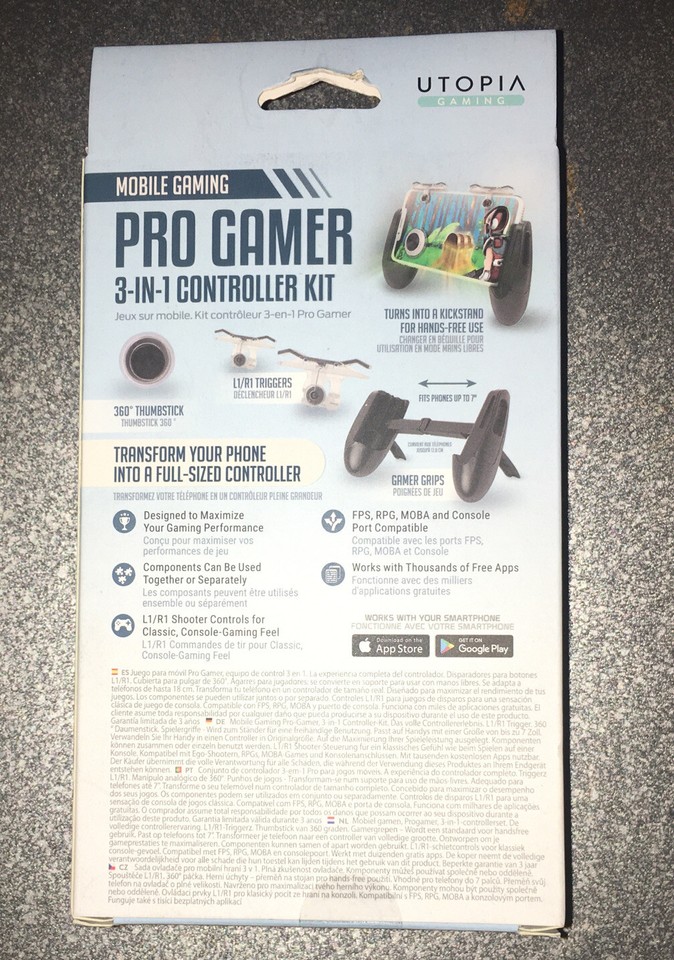 UTOPIA Gaming Pro Gamer 3-in-1 Controller Kit Prefect For Fortnite ...