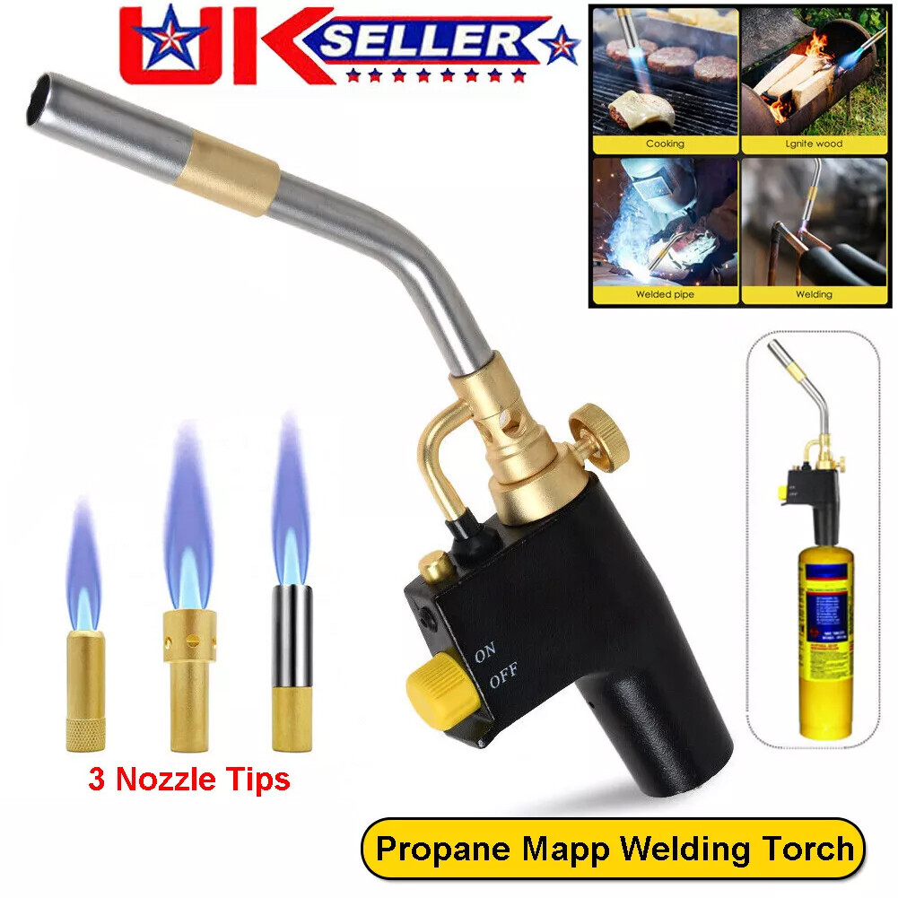 Professional Propane Mapp Blow Torch Welding Soldering Gas Plumbing Kit ...