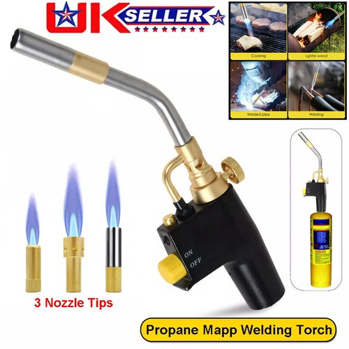 Professional Propane Mapp Blow Torch Welding Soldering Gas Plumbing Kit + 3 TIPS | eBay