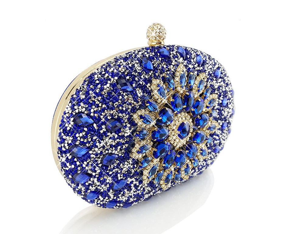 Women Evening Clutch Bag Rhinestone Crystal Wedding Party Prom ...