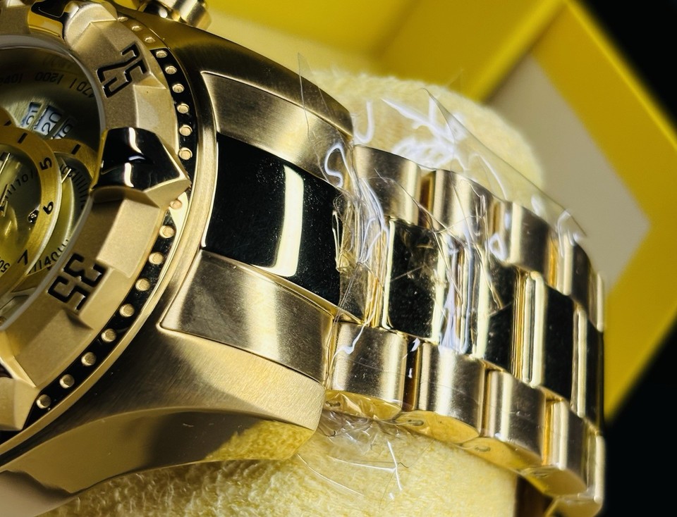 Invicta EXCURSION Chronograph Gold Tone Watch -REF.6471-NWT | eBay