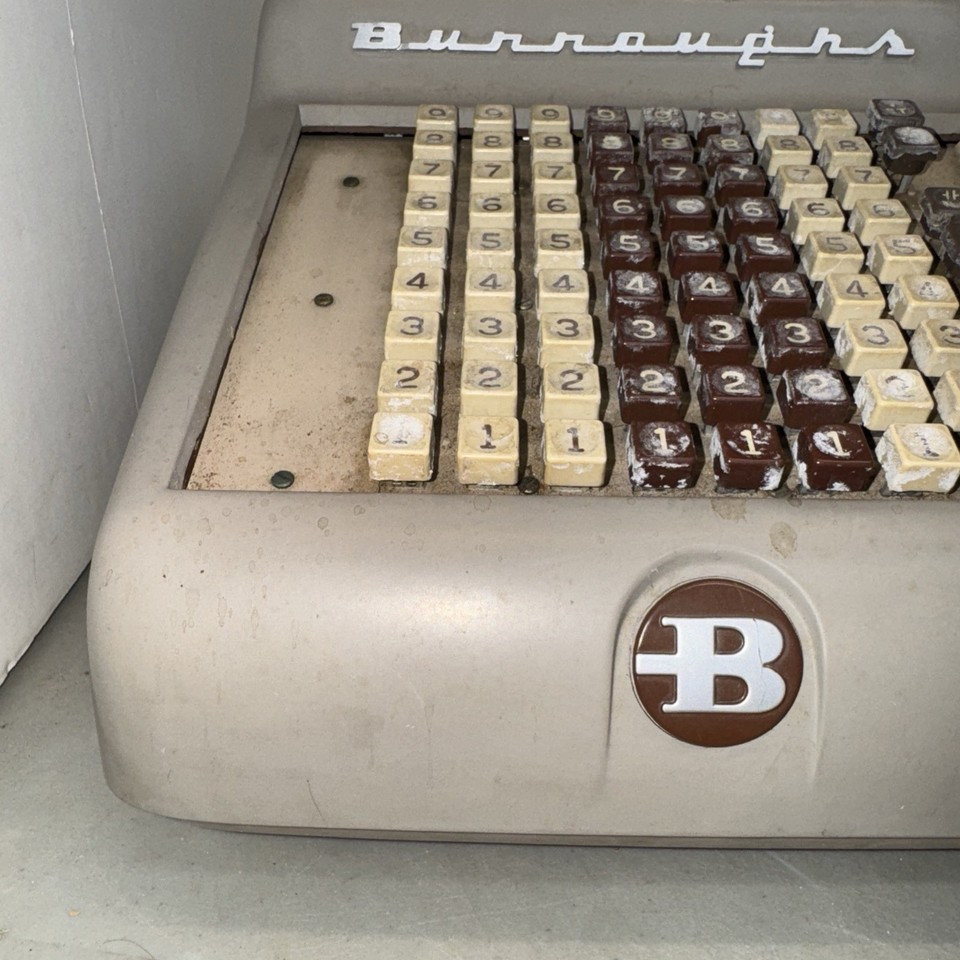 1950s Rare Antique Electric Burroughs Adding Machine Calculator Series ...
