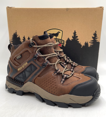 Irish Setter CROSBY 5" 83412 Men's NEW Safety-Toe Work Boot Brown ...