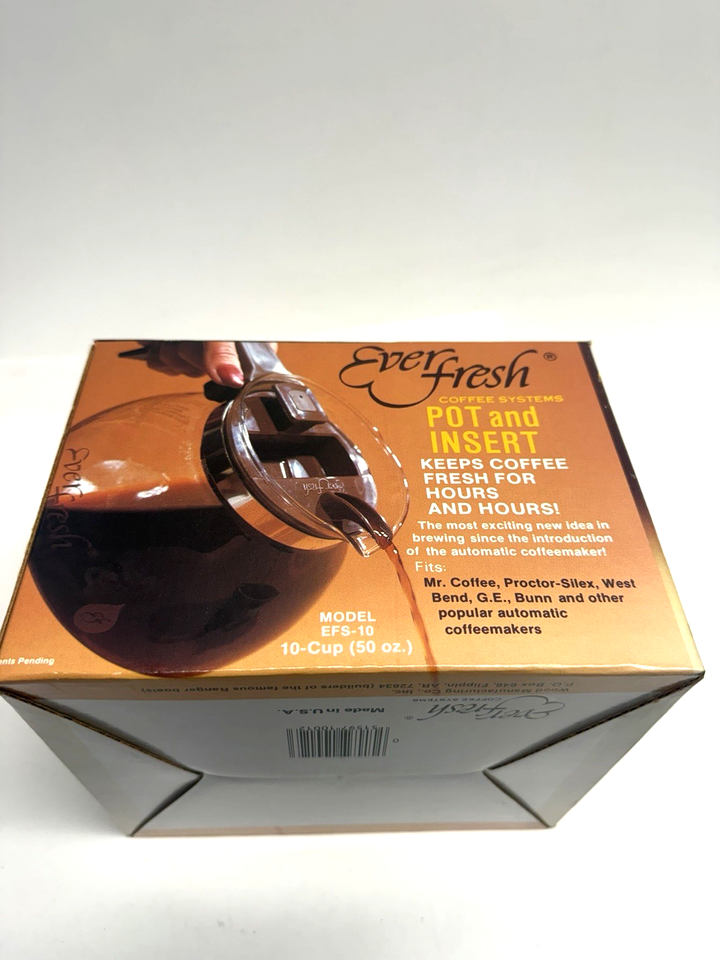 Vintage SEALED NEW Pyrex 10 Cup Glass Coffee Pot and Insert Made in USA ...