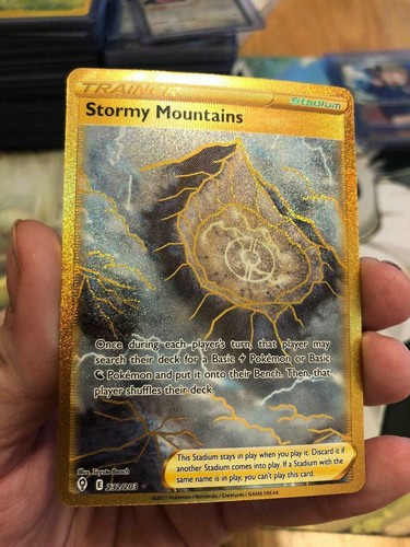 Pokémon TCG Stormy Mountains Evolving Skies 232/203 Holo Secret Rare | eBay