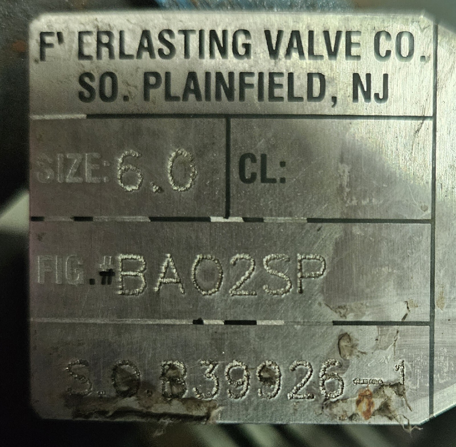 EVERLASTING VALVE CO. 6" FLANGED BULK MATERIAL VALVE #AC20110GHST FIG ...