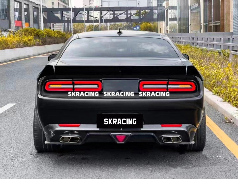 Unpainted FRP Fits Dodge Challenger 2008-2022 Rear Trunk Lid Spoiler ...