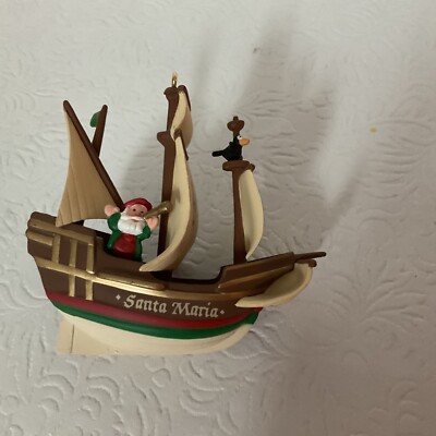 Santa Maria Ship Sailing Santa Claus Hallmark Keepsake Ornament | eBay