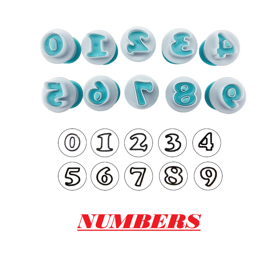 Alphabet Letter Number Fondant Cake Biscuit Baking Mould Cookie Cutters ...