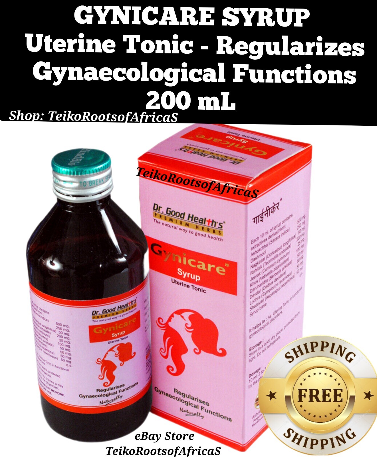 Gynicare Syrup (Uterine Tonic) Gynaecological Disorders - 200mL | eBay