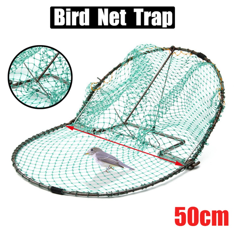 12" 16" 20" Bird Trap Catching Net Catcher Humane Animal Trap For ...