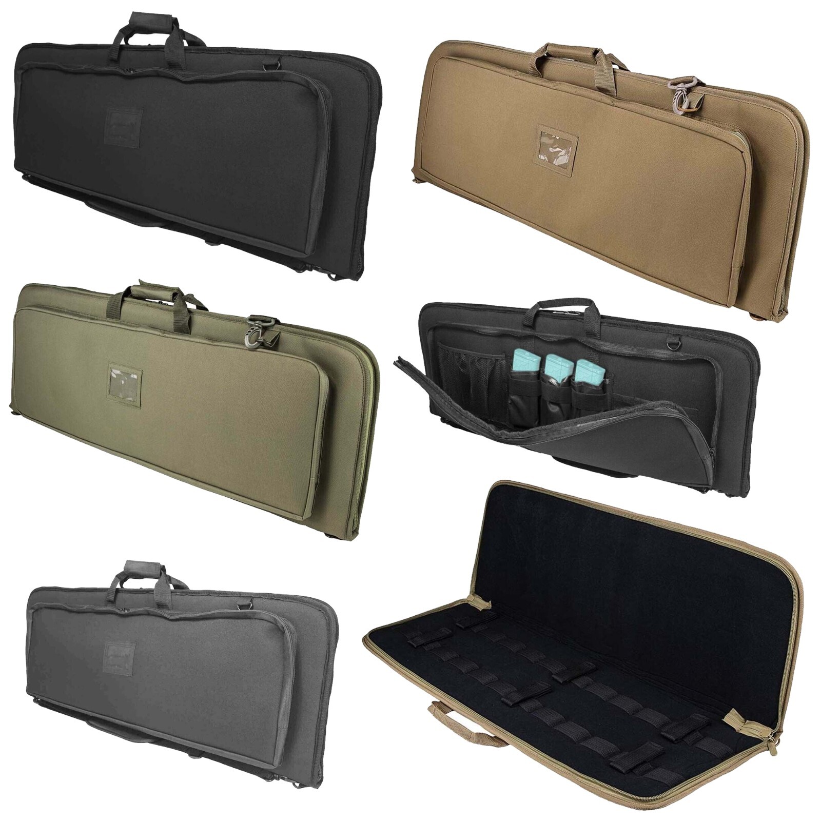 NcSTAR CVDRC Tactical Single Deluxe Rifle Case Hunting Range Storage ...