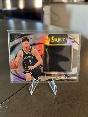 2024-25 Panini Select Yongxi 'Jacky' Cui RC Patch Brooklyn Nets Silver ...