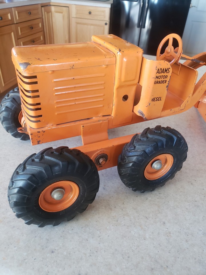 Vintage Adams Motor Grader 1950's Doepke Model Toy USA | eBay