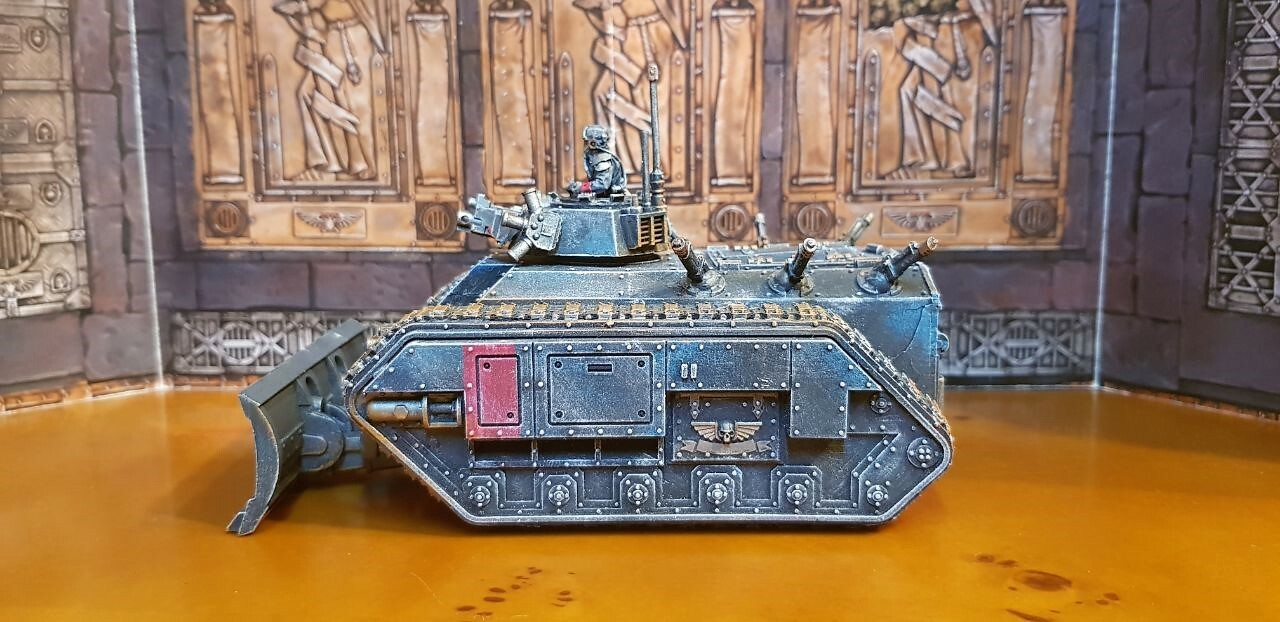 Death Korps of Krieg Chimera + Tank Commander painted conversion ...