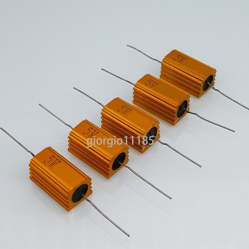 5pcs 18 ohm 18R 5W Watt Aluminum Housed Metal Case Wirewound Resistors ...