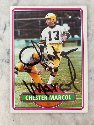 Chester Marcol signed GREEN BAY PACKERS card 1980 Topps | eBay