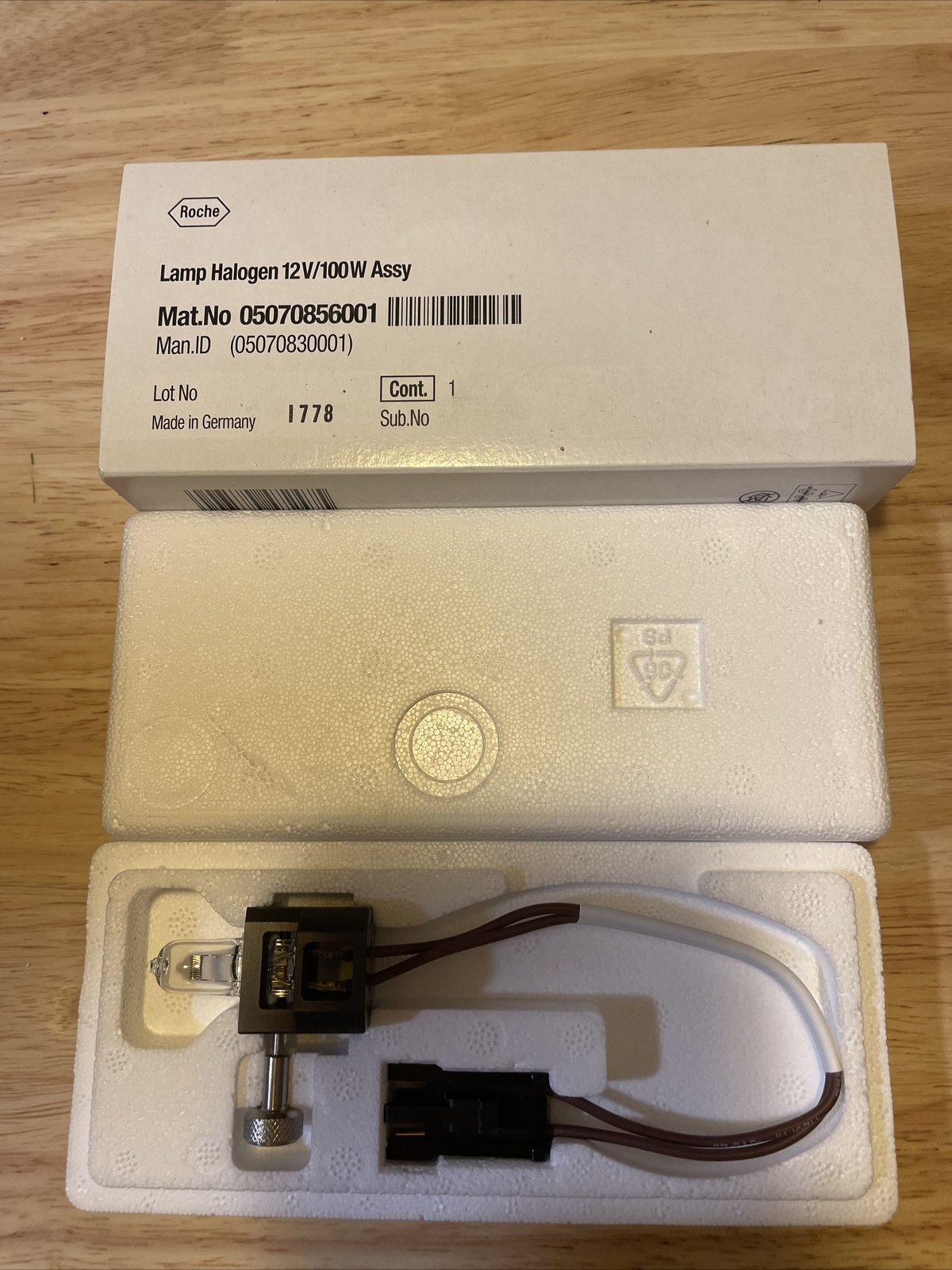 Roche+05070856001+Lamp+Halogen+12v%2F100w+Assembly for sale online | eBay