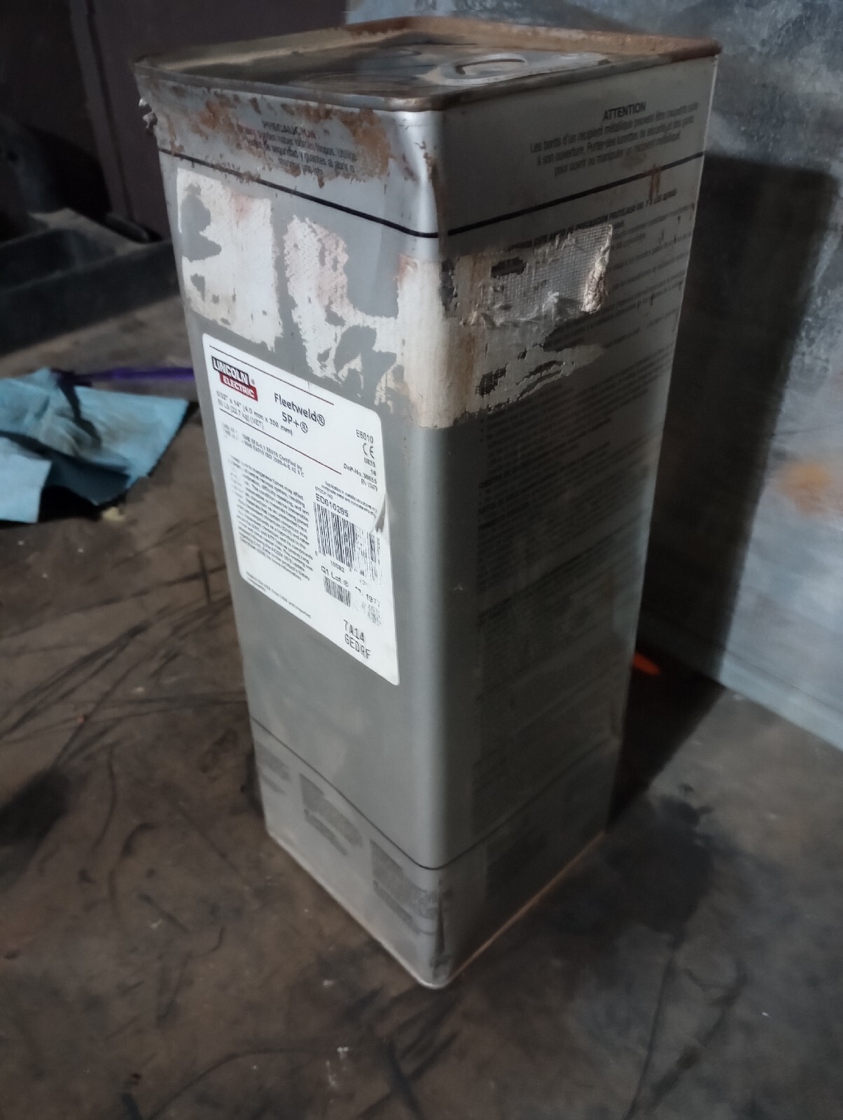 Lincoln FLEETWELD 5p Welding Rods 50 LB Aws E6010 5/32" X 14" ED010285 ...