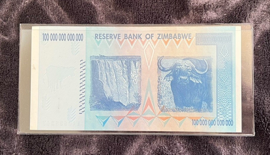 Zimbabwe 100 trillion note 2008 | eBay