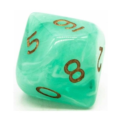 Crystal Caste Silk Dice d10 Silk Jade w/Gold (1) NM | eBay