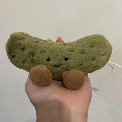 Jellycat Amusable Green Sour Pickle Plush Toy Cute Collectible Soft ...