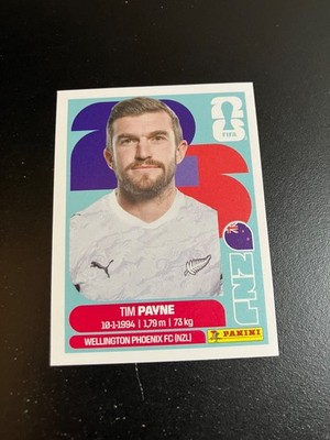 Tim Payne 2026 Panini FIFA World Cup Sticker NZL 6 Social Media Star ⭐️ ...