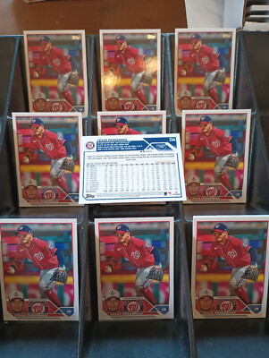 10 card lot 2023 Topps #244 Cesar Hernandez Washington Nationals | eBay