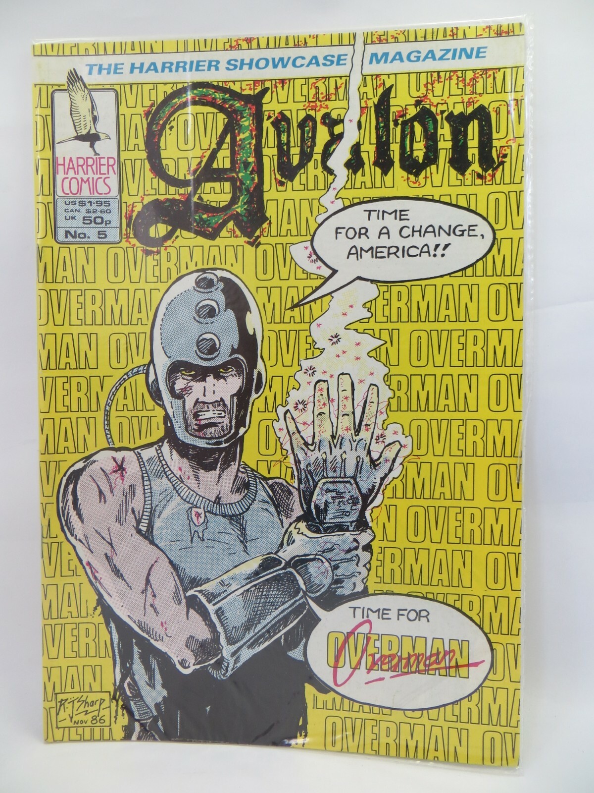 RARE Harrier Comics 1986 AVALON #1#3#4#5#6#7#8#9 +GRUN #4, DEATHWATCH ...