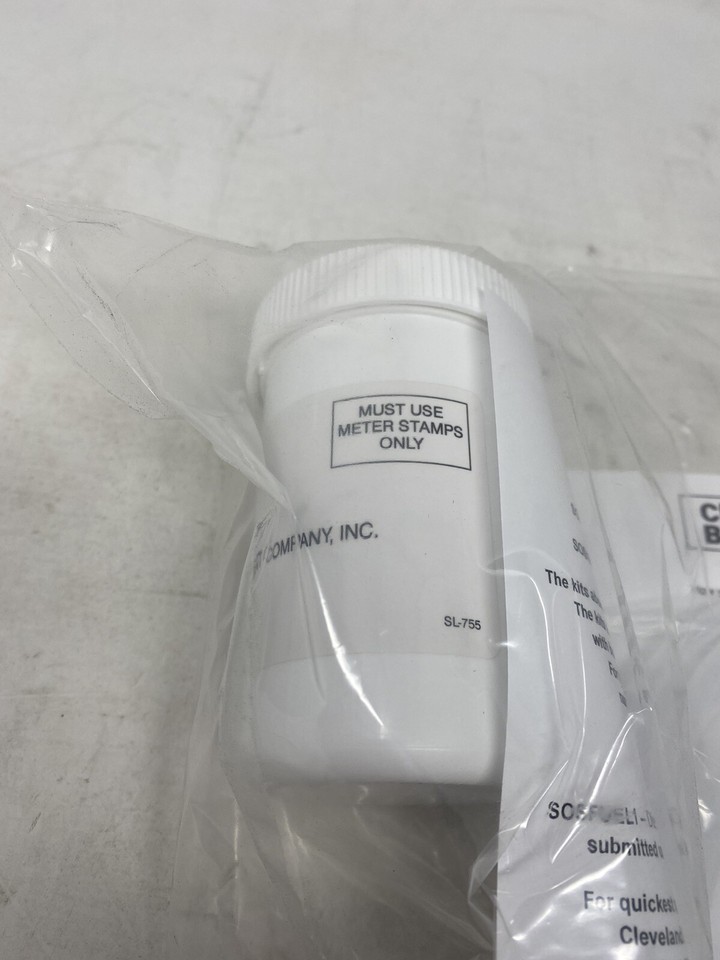 Cleveland Brothers Caterpillar SOS1 Fluid Analysis Test Kit Oil Sample ...