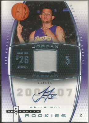 Jordan Farmar - 2006-07 Fleer: Hot Prospects - Rookie Autograph #15/15 ...