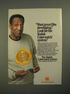 1987 Kodak Colorwatch System Ad - Bill Cosby in a photo by Howard ...