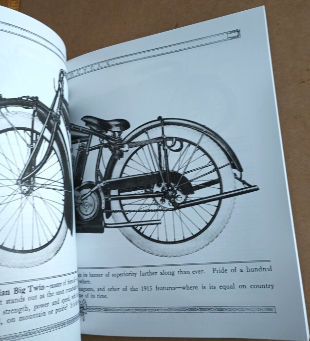 Hendee Mfr Co (1915) Indian Motorcycle Samples CATALOG bike models ...
