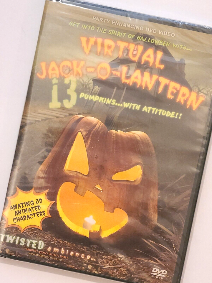 Virtual Jack O Lantern DVD 13 Animated 3D Pumpkins NEW RARE Halloween ...
