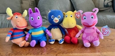 TY Beanie Baby Plush Backyardigans Austin Uniqua Tyrone Pablo Tasha ...
