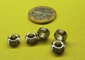 Stainless Steel, Hollow Jam Set Screws, 5/16"-24 x 5/32" Height, 5 ...