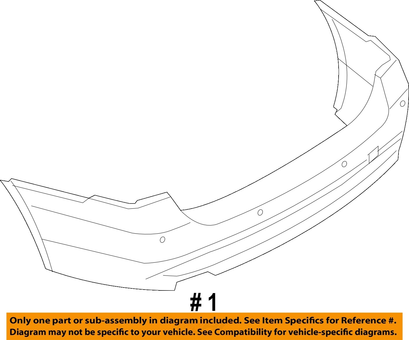 Rear Bumper Cover BMW 328i Sedan 2012-2015 51127312731 OEM for sale ...