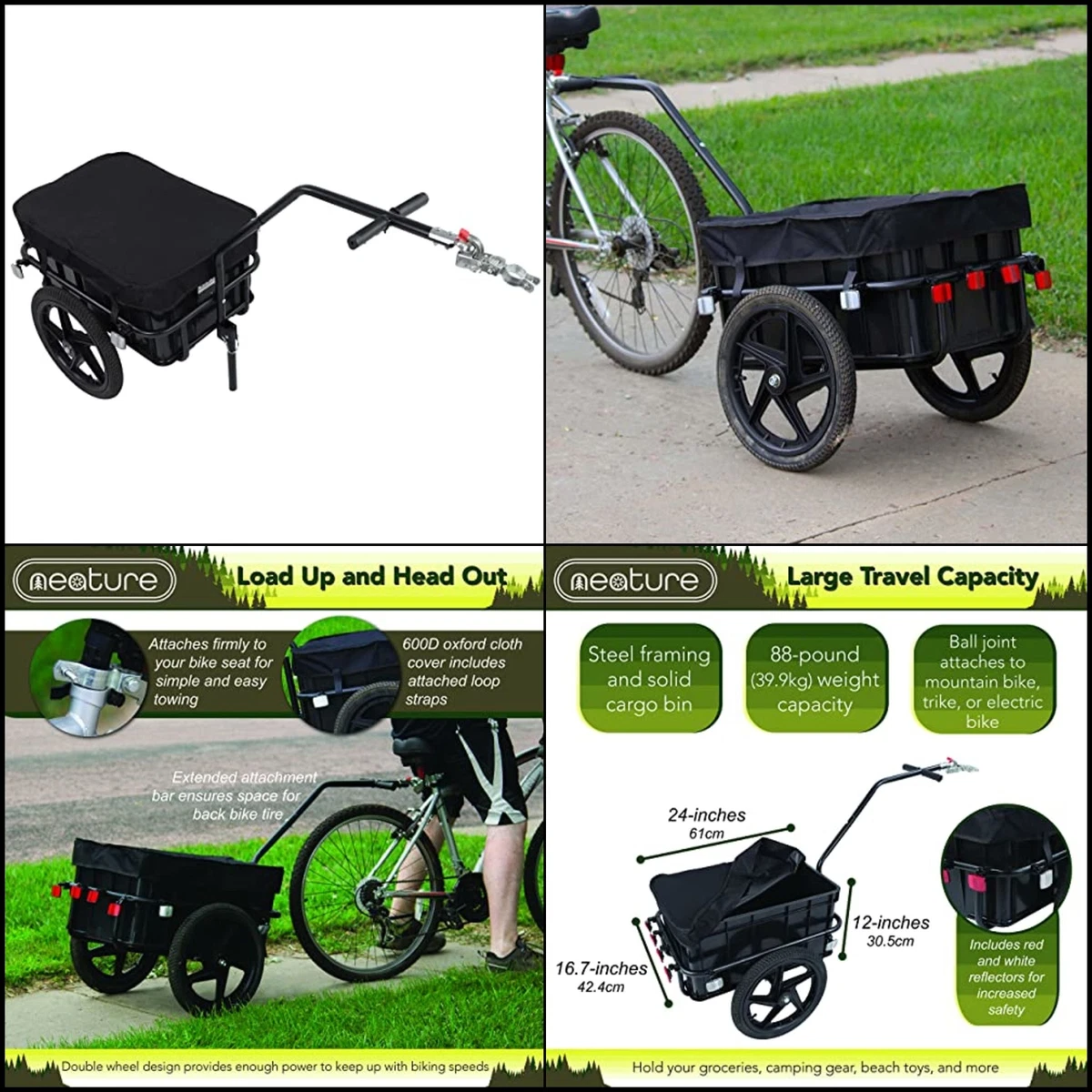 Bicycle Cargo Utility Trailer Kits
