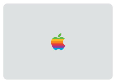 THREE (3) PACK Retro Rainbow Apple Vinyl Decal Stickers | eBay