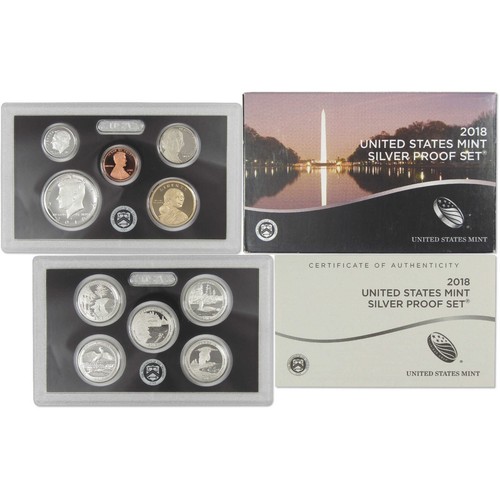 2018 Silver Proof Set U.S. Mint Original Government Packaging OGP COA | eBay